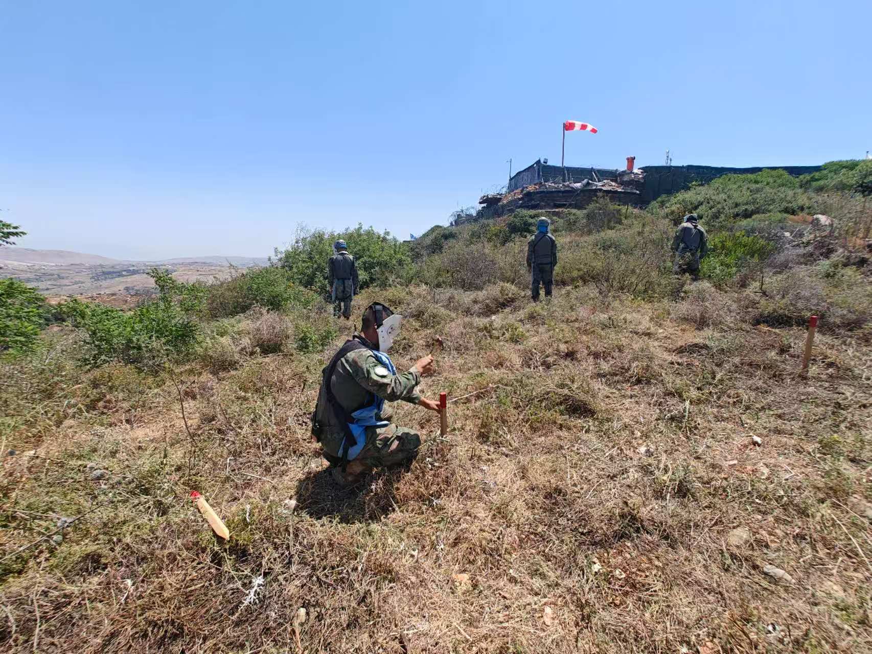 Chinese peacekeepers start demining in second UNIFIL base | UNIFIL