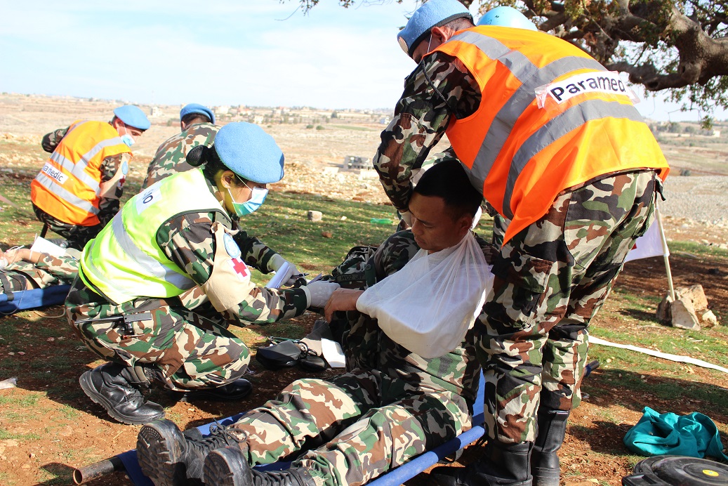 UNIFIL peacekeepers train for emergency situation | UNIFIL