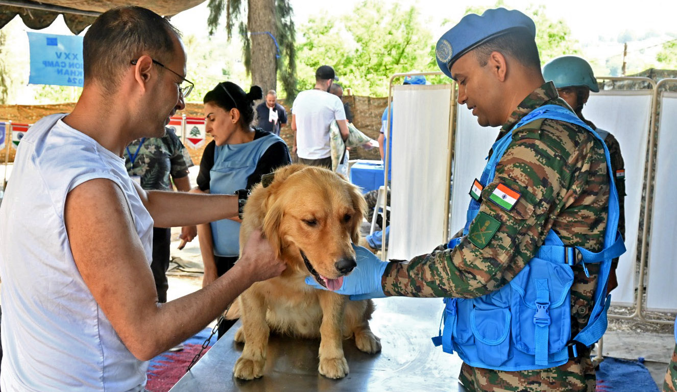Indian peacekeepers vaccinate animals to keep pets and people safe | UNIFIL